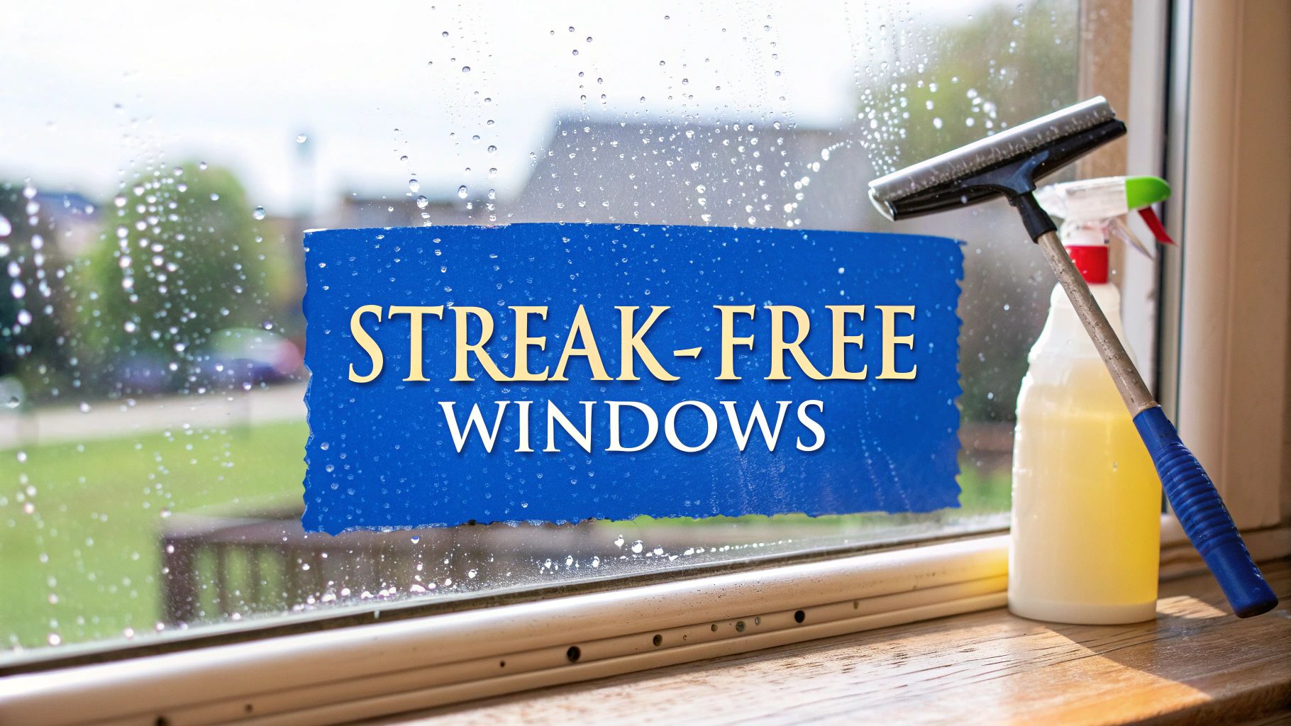 Learn how to clean water stained windows with simple steps, recommended ...