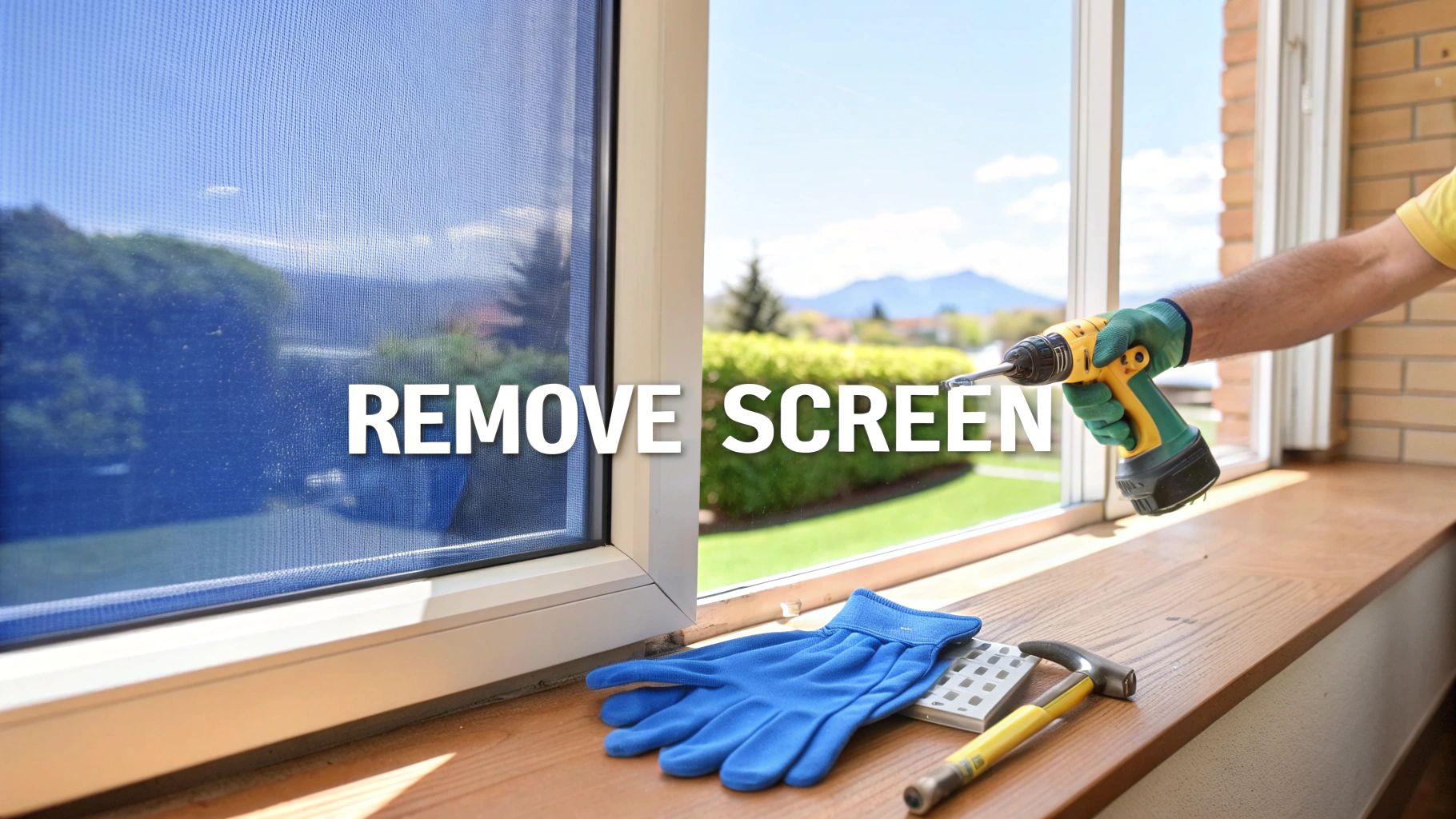 Learn how to remove window screen safely and easily with practical ...
