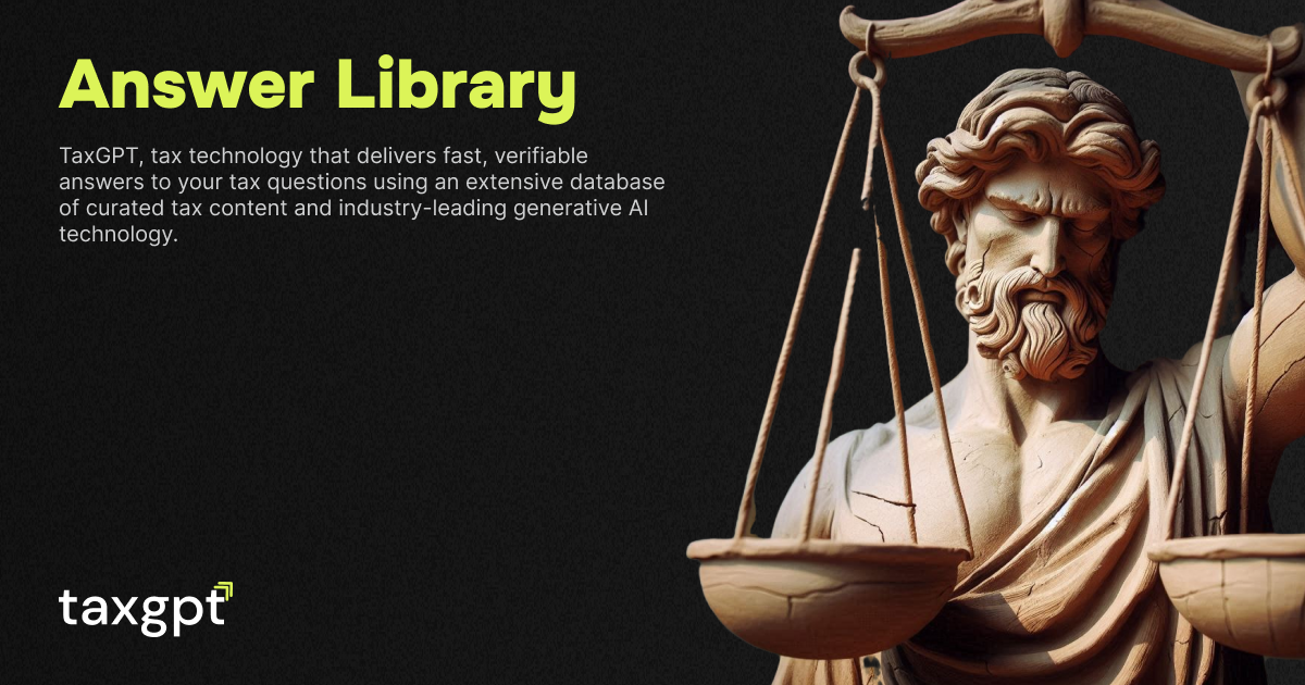 Answer Library | TaxGPT