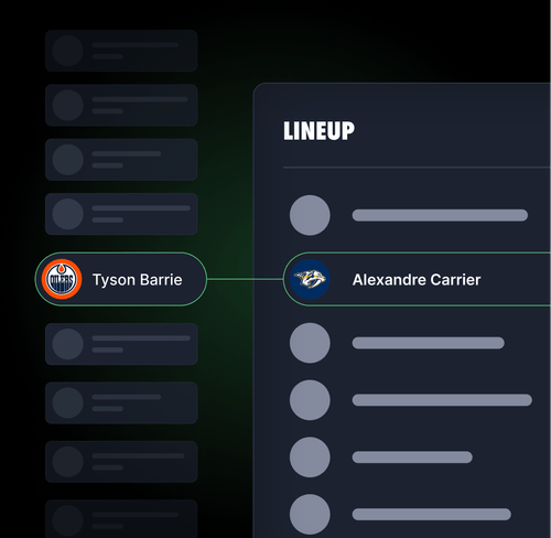 The only NHL lineup optimizer built to beat tournaments