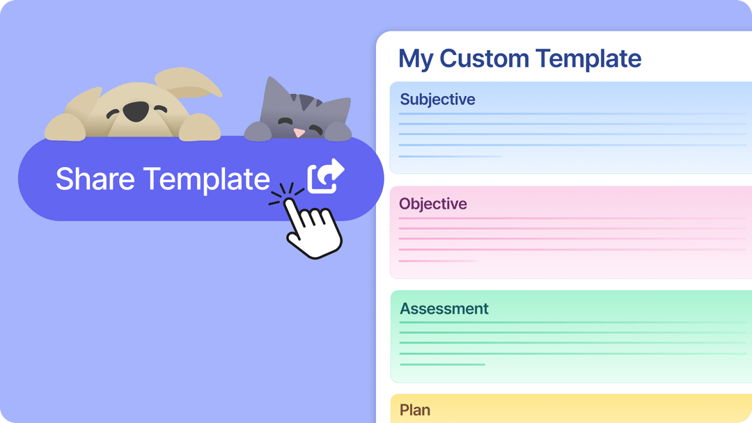 Share Veterinary Record Templates with Anyone in Scribenote (+Three ...