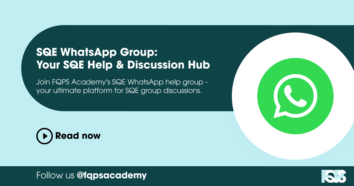 SQE WhatsApp Group: Your SQE Help & Discussion Hub