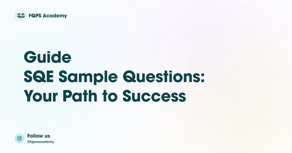 Guide to SQE Sample Questions: Your Path to Success
