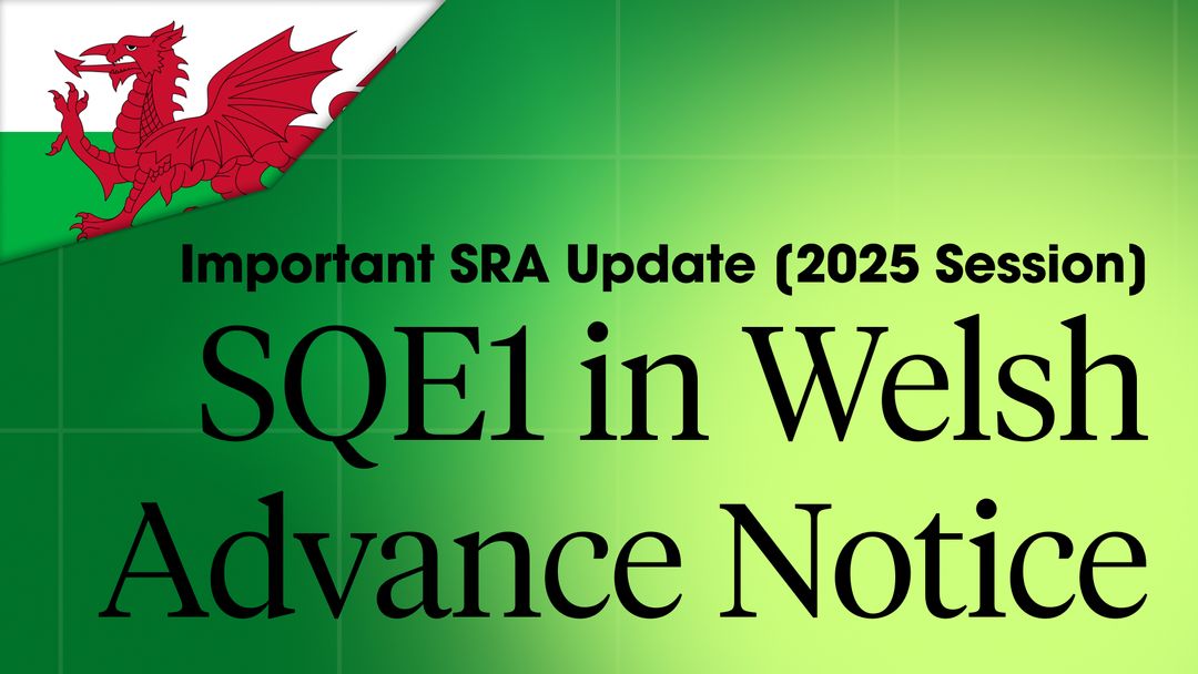 SRA Update: Sit SQE1 in Welsh from 2025 - Advance Notice