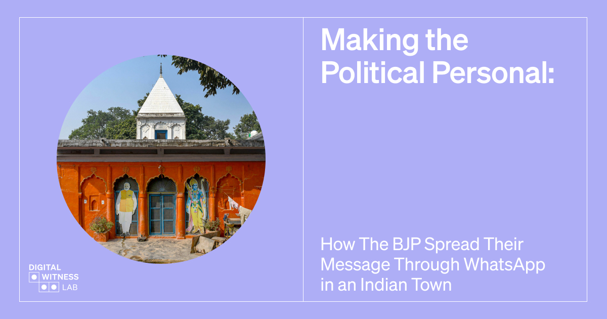Making the Political Personal: How The BJP Spread Their Message Through ...