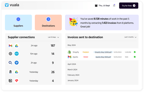 Vuala - El software inteligente de gestión de facturas