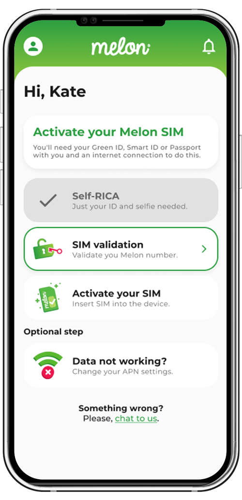 Sign Up & Activate Your Melon SIM