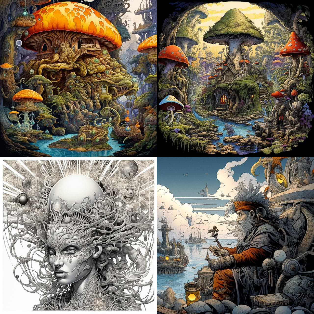 Bernie Wrightson Midjourney style | Andrei Kovalev's Midlibrary