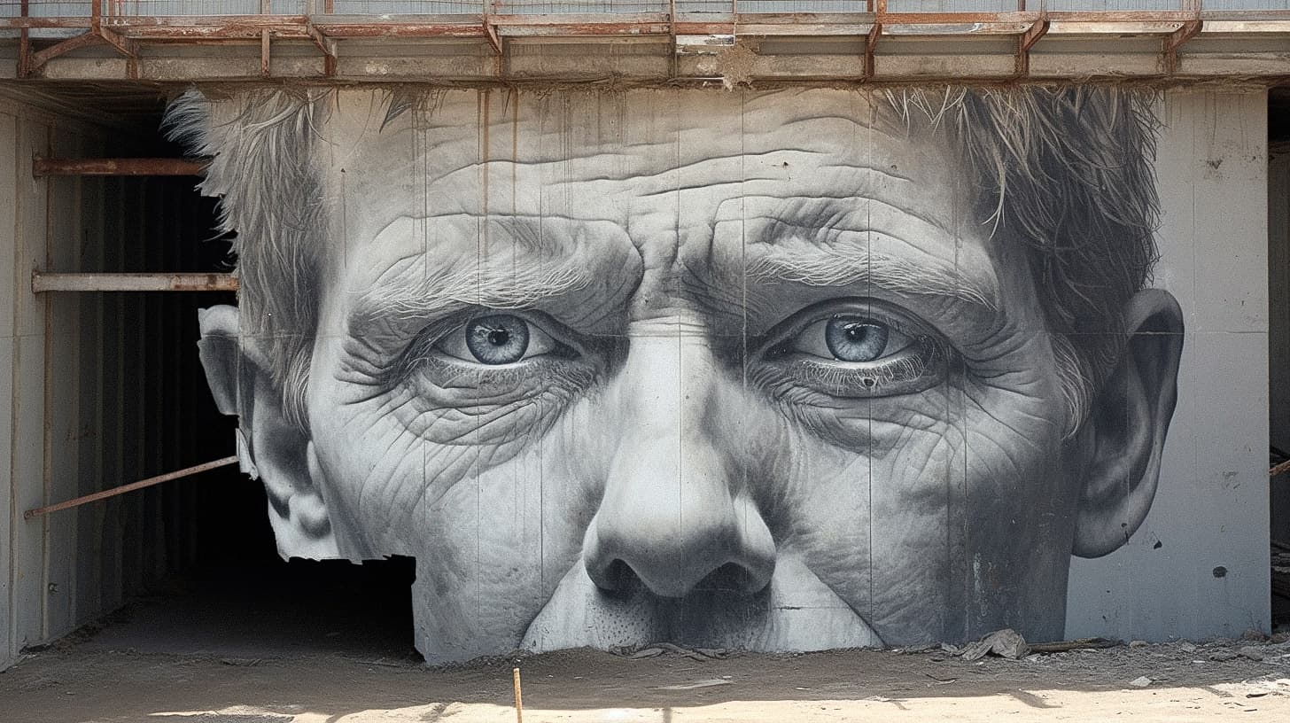 Guido van Helten Midjourney style | Andrei Kovalev's Midlibrary