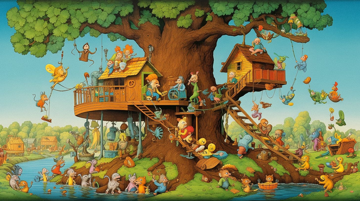 Jan Berenstain Midjourney style | Andrei Kovalev's Midlibrary