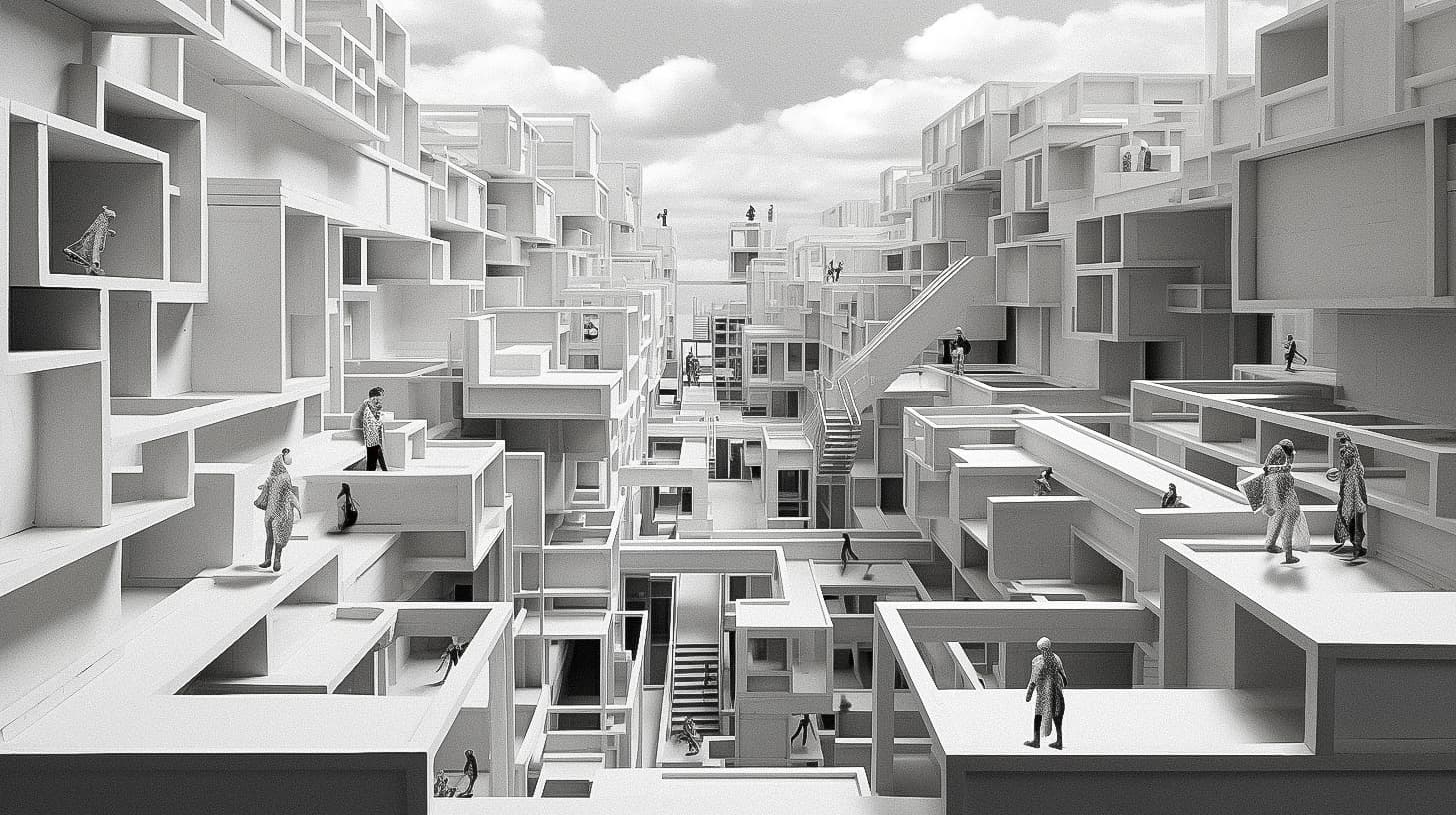 Peter Eisenman Midjourney style | Andrei Kovalev's Midlibrary