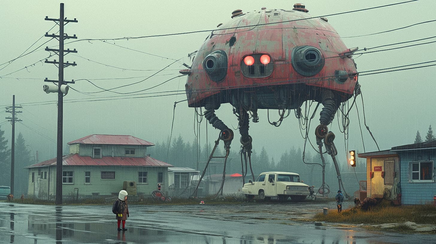 Simon Stalenhag Midjourney style | Andrei Kovalev's Midlibrary