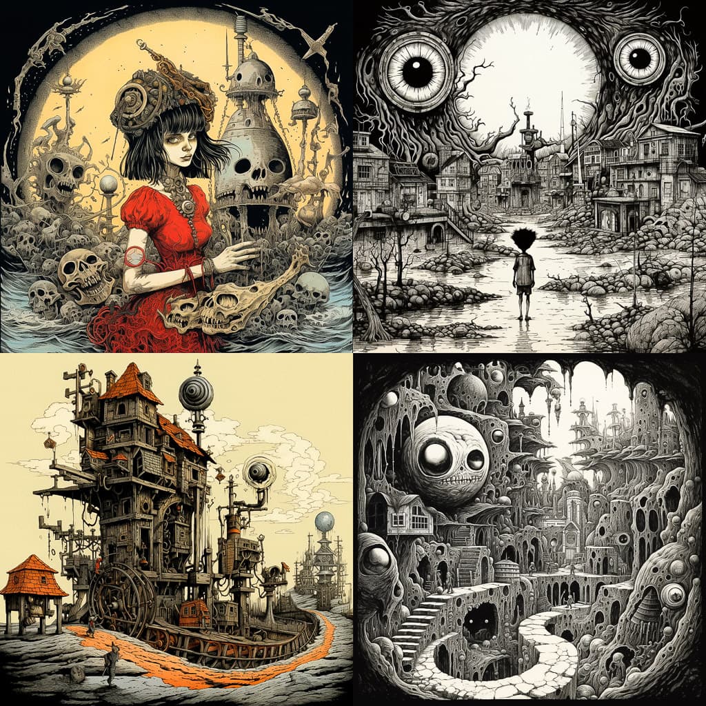 Bernie Wrightson Midjourney style | Andrei Kovalev's Midlibrary