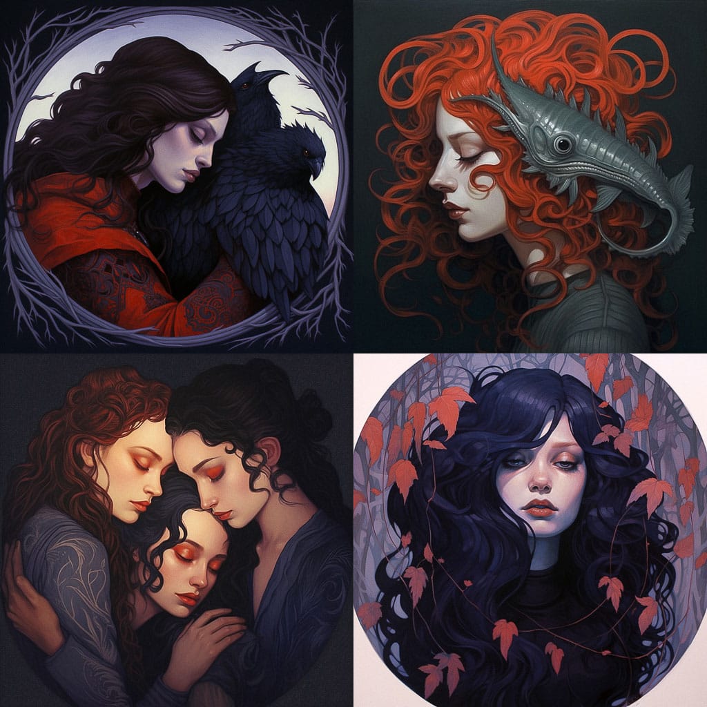 Edward Julius Detmold Midjourney style | Andrei Kovalev's Midlibrary