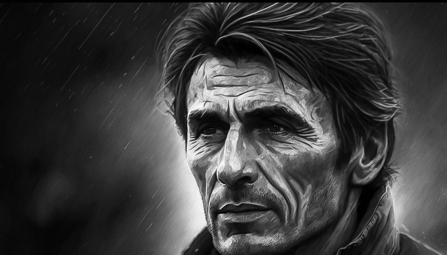 Conte drawing Midjourney style | Andrei Kovalev's Midlibrary