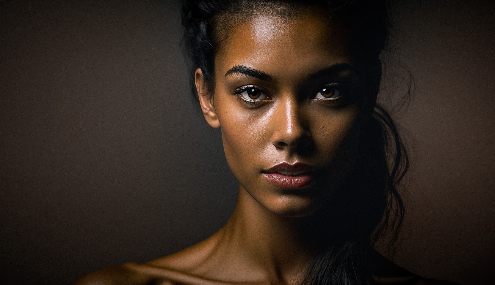 Portrait shot with contrasty lighting Midjourney style | Andrei Kovalev ...
