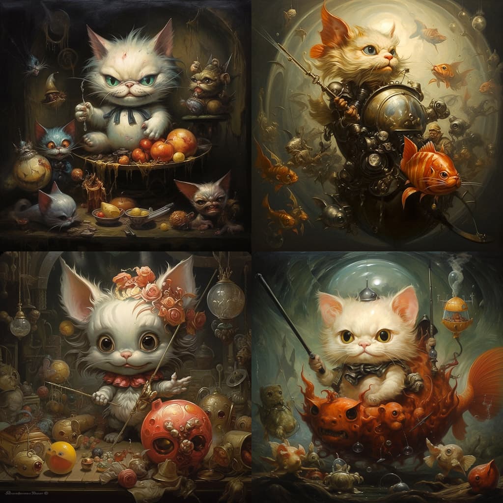 Midjourney AI Styles featuring Funny styles | Andrei Kovalev's Midlibrary