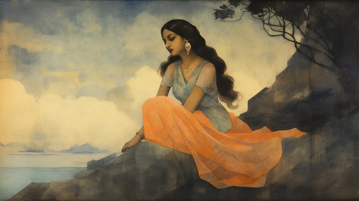 Abanindranath Tagore Midjourney style | Andrei Kovalev's Midlibrary