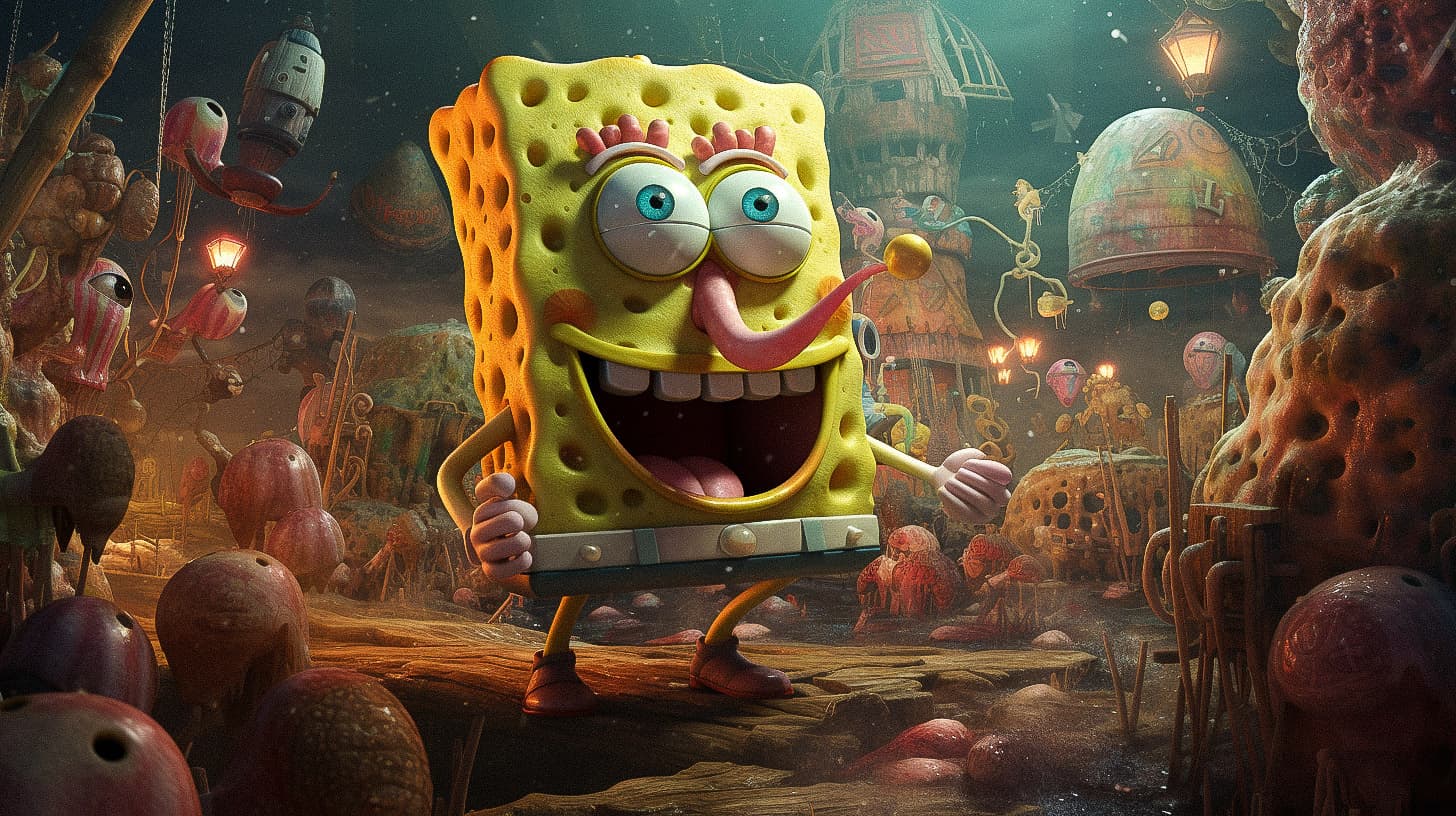 SpongeBob SquarePants Midjourney style | Andrei Kovalev's Midlibrary