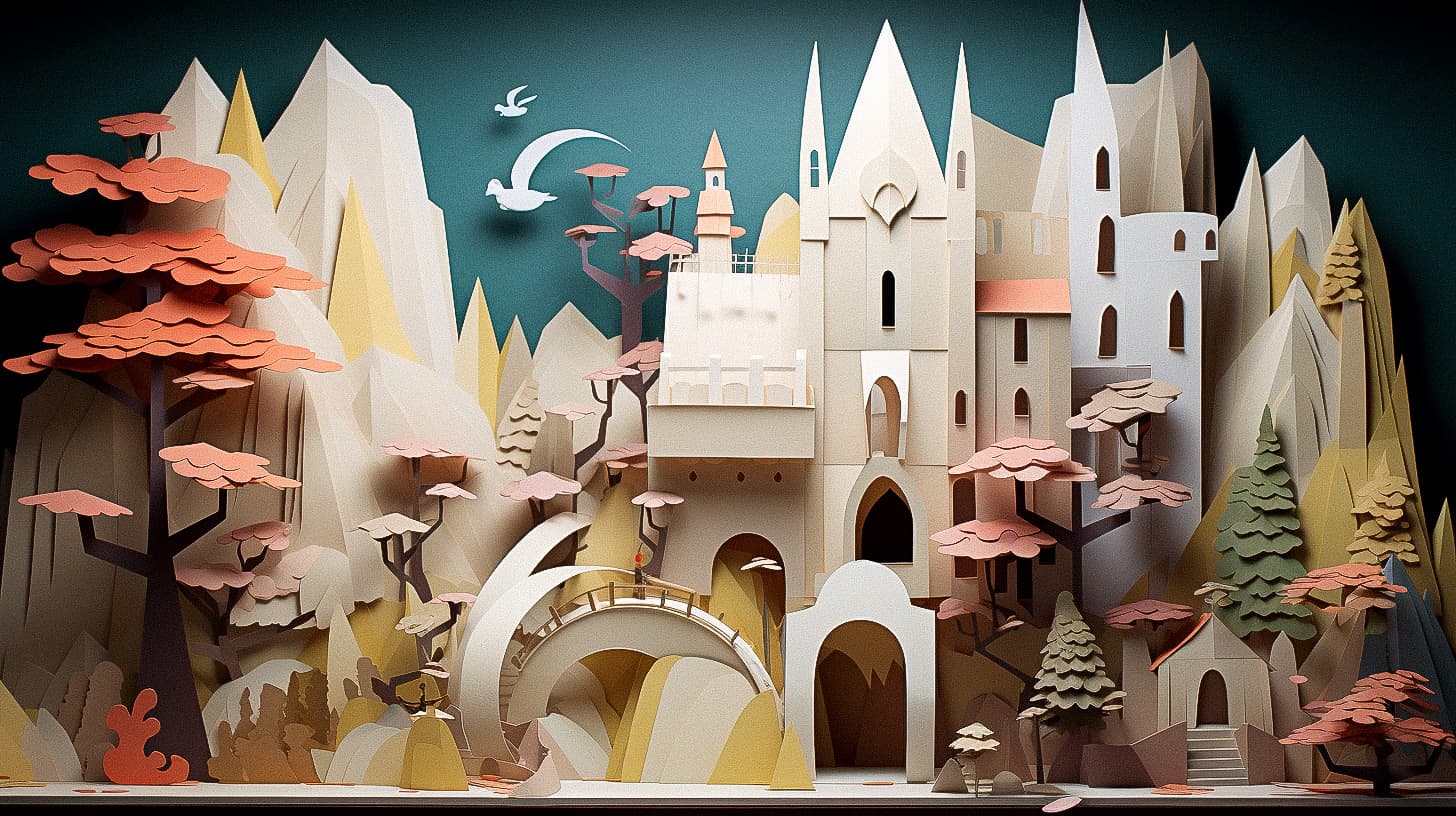 Papercraft Midjourney style | Andrei Kovalev's Midlibrary