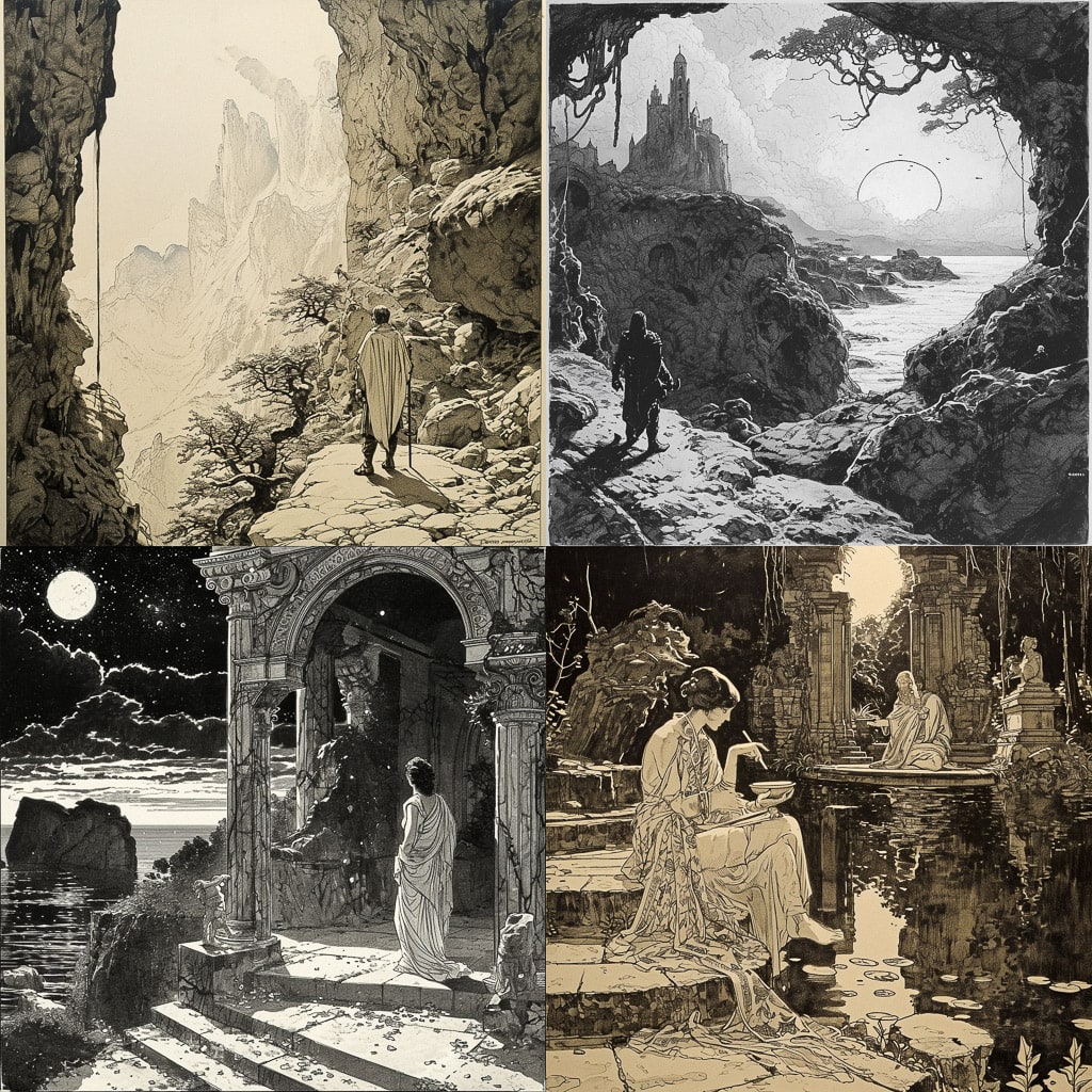 Aaron Horkey Midjourney style | Andrei Kovalev's Midlibrary