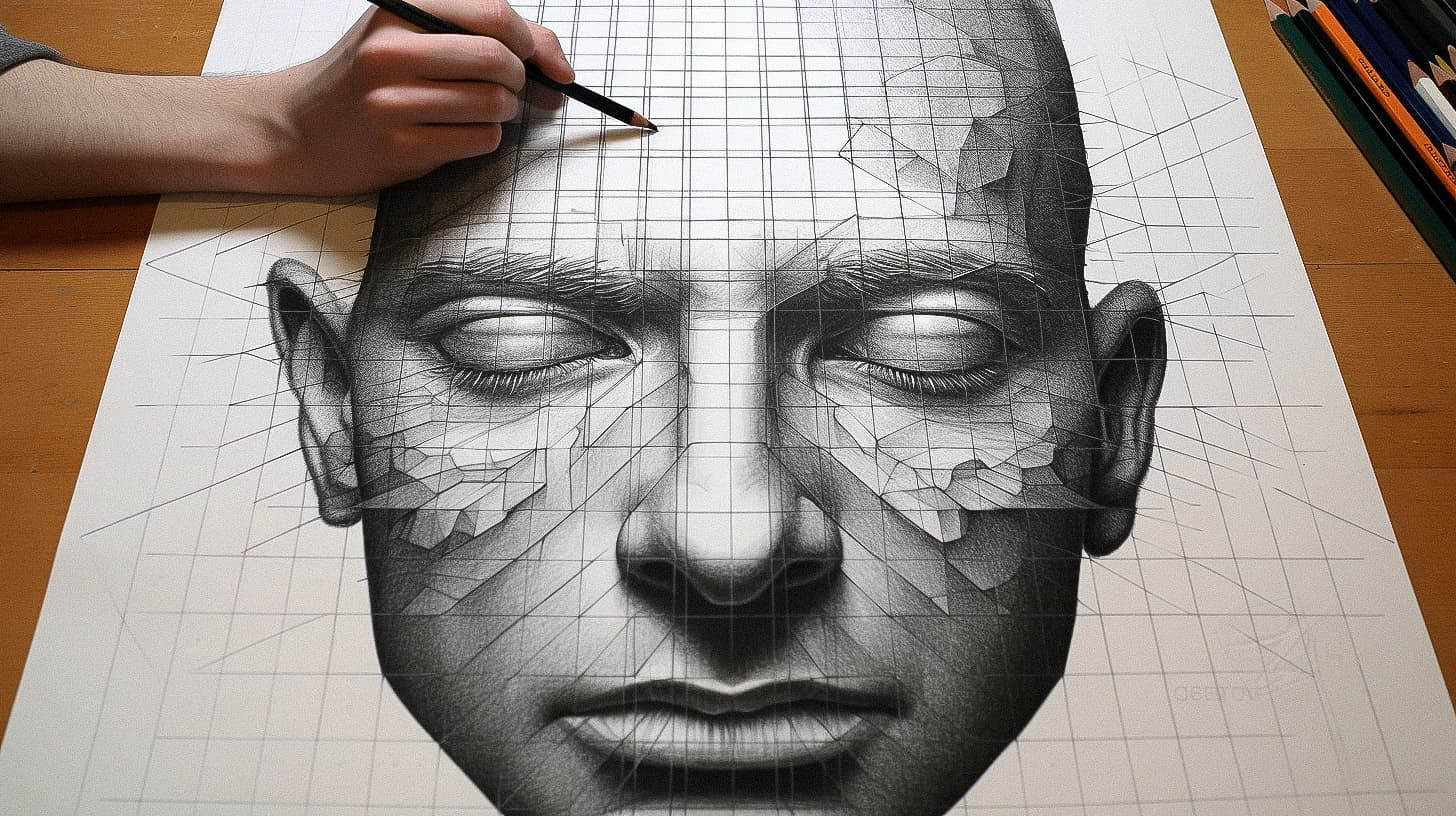 Drawing grid paper Midjourney style | Andrei Kovalev's Midlibrary