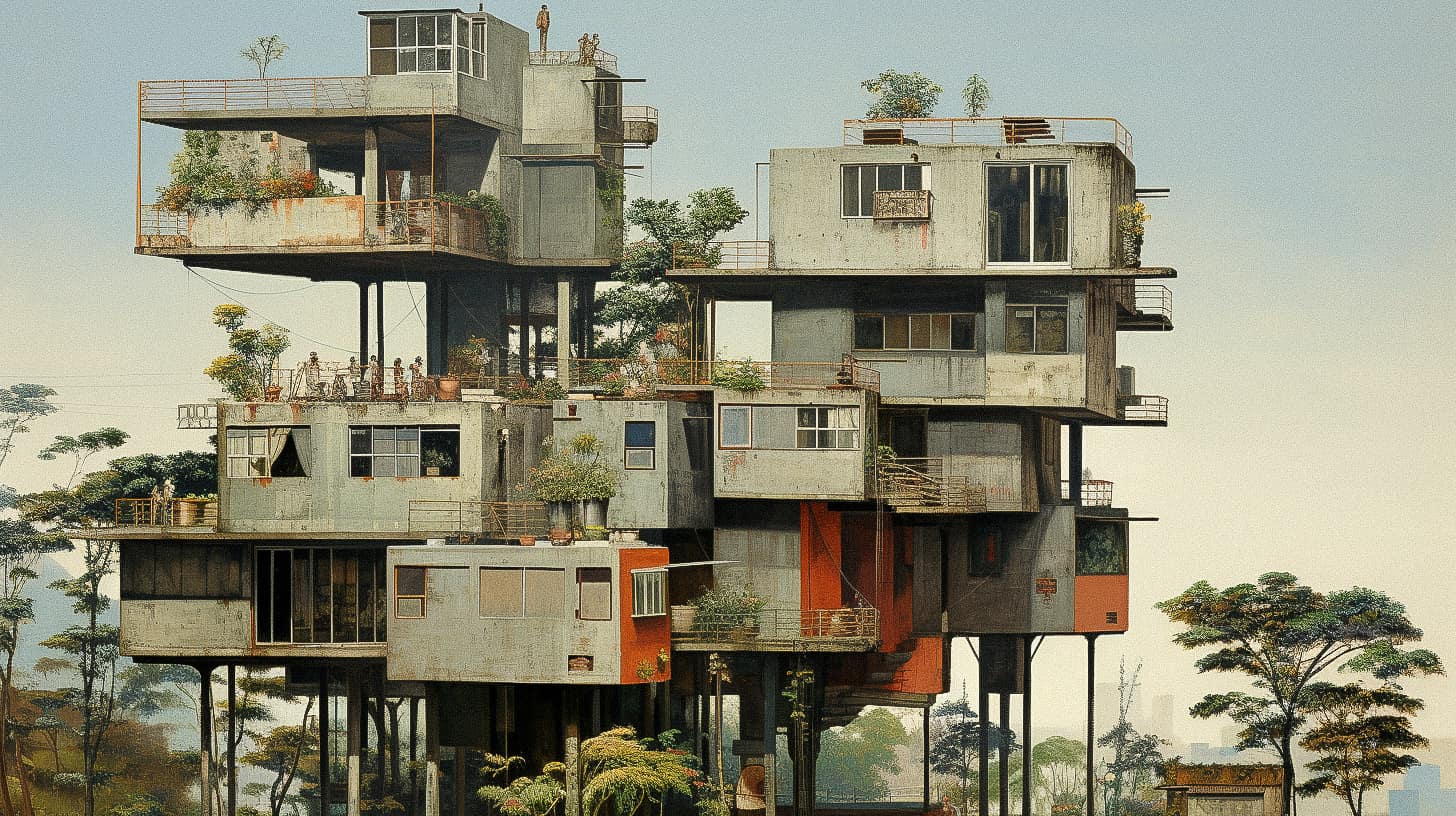 Lina Bo Bardi Midjourney style | Andrei Kovalev's Midlibrary