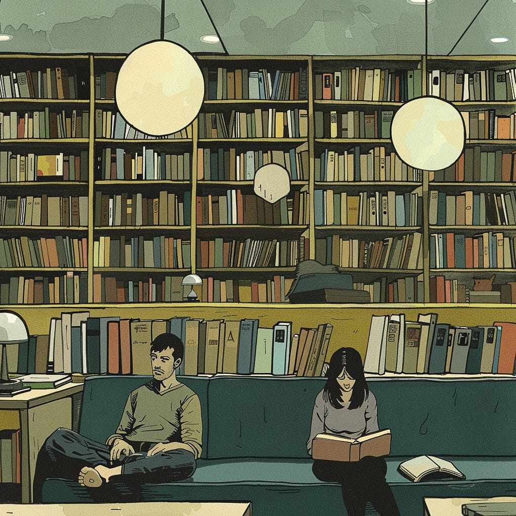 Adrian Tomine Midjourney style | Andrei Kovalev's Midlibrary