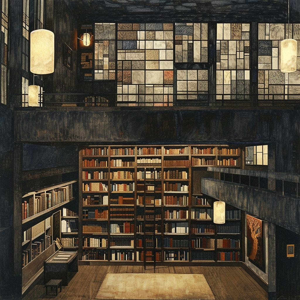 Charles Rennie Mackintosh Midjourney style | Andrei Kovalev's Midlibrary