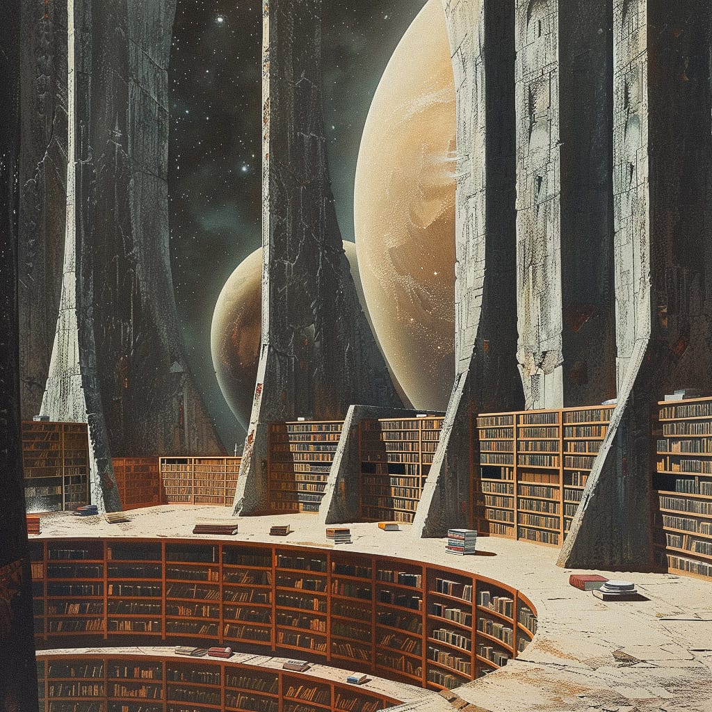 Chesley Bonestell Midjourney style | Andrei Kovalev's Midlibrary