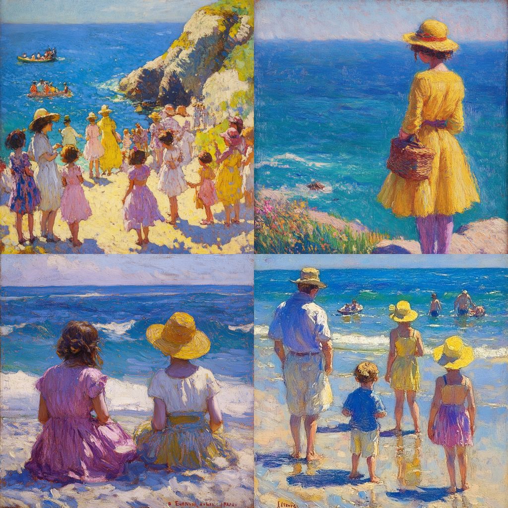 Edward Henry Potthast Midjourney style | Andrei Kovalev's Midlibrary
