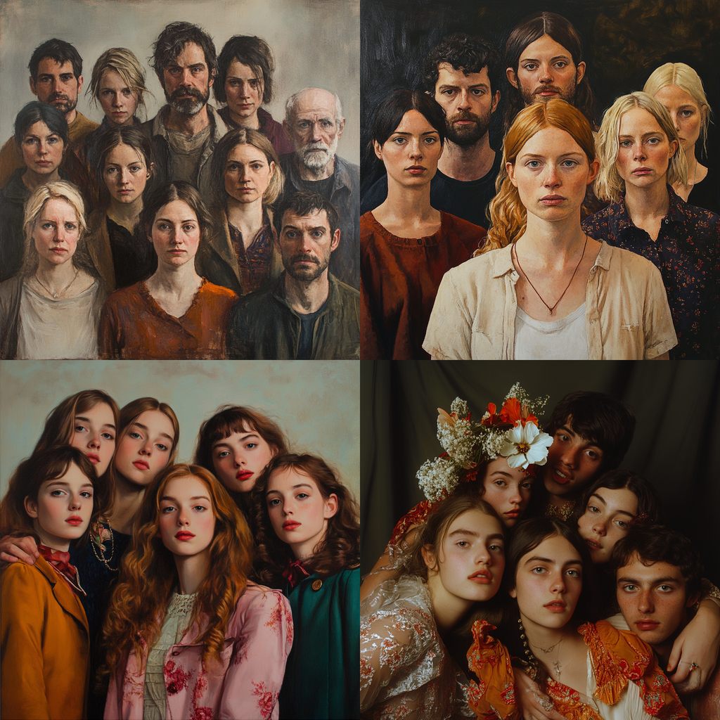 Group portrait Midjourney style | Andrei Kovalev's Midlibrary