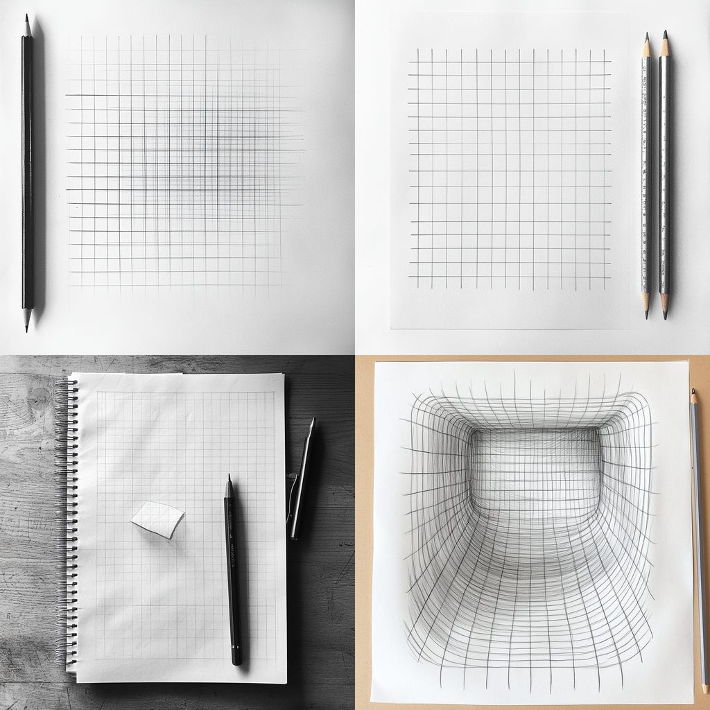 Drawing grid paper Midjourney style | Andrei Kovalev's Midlibrary