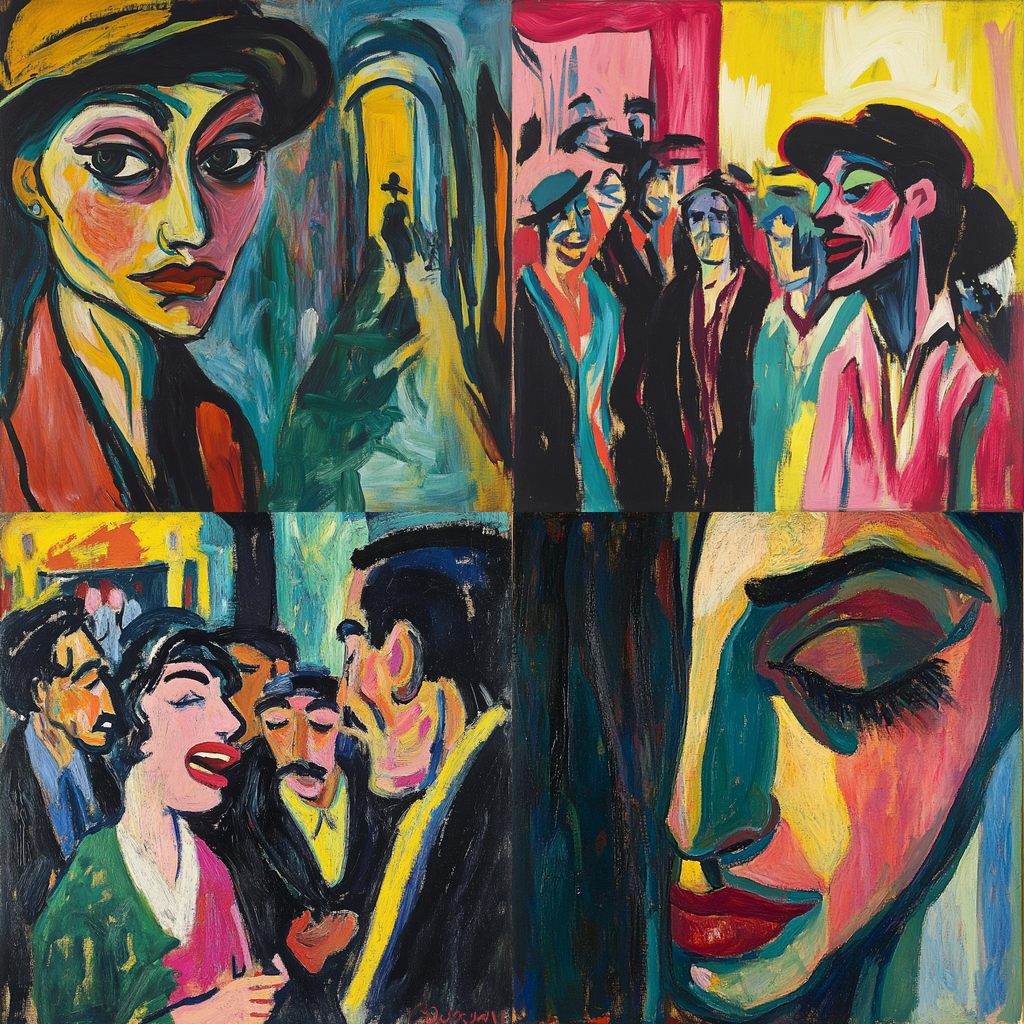 Ernst Ludwig Kirchner Midjourney style | Andrei Kovalev's Midlibrary