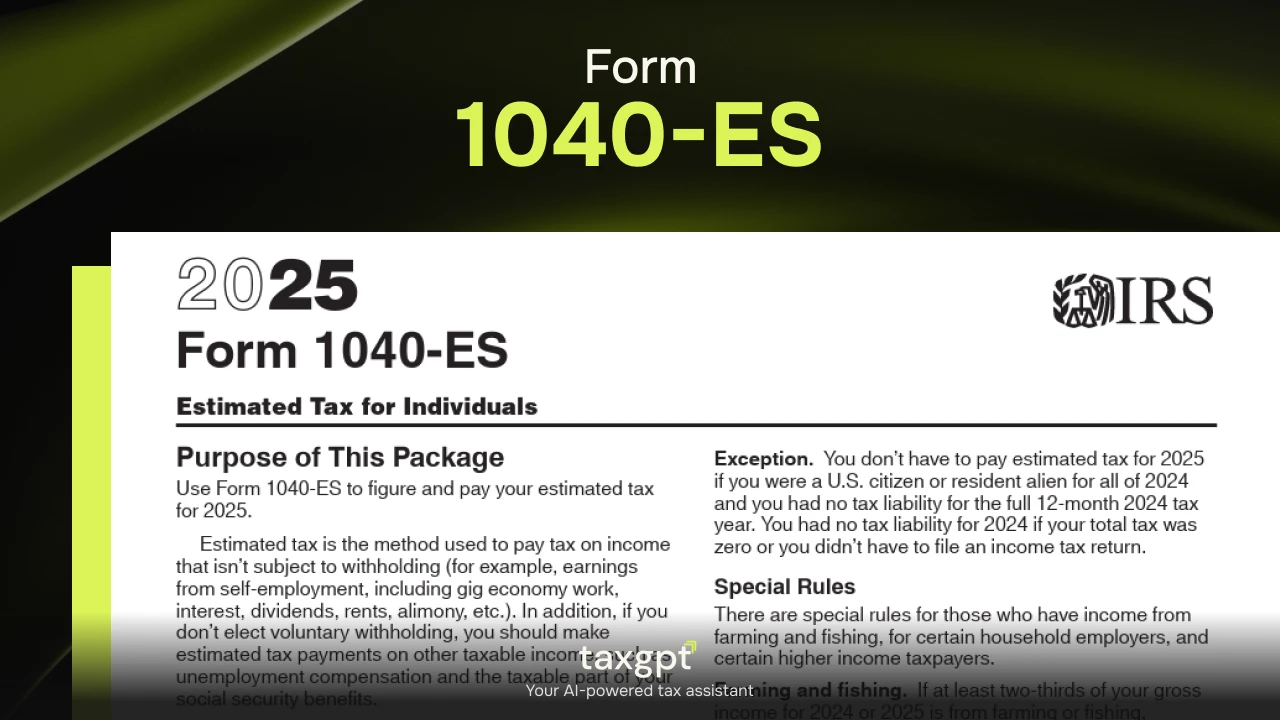 Form 1040-ES Checklist for Tax Professionals