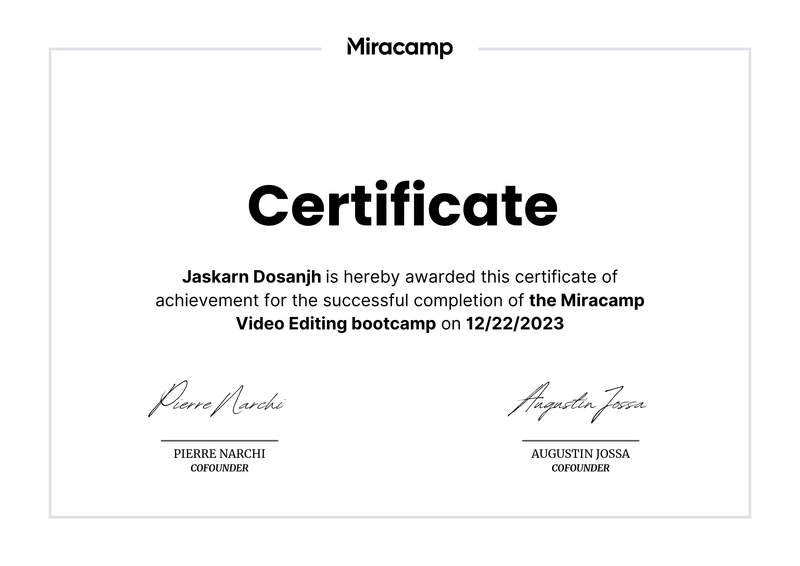 Video Editing Classes | Miracamp Online School