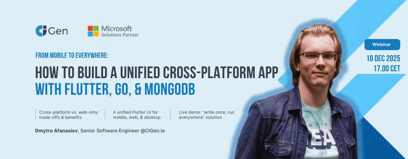 Building a Unified Cross-Platform App with Flutter, Go & MongoDB