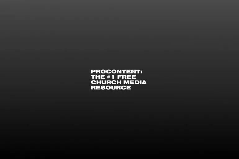 ProContent: The #1 Free Church Media Resource | Renewed Vision Blog