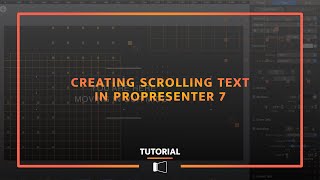 Create Scrolling Text in ProPresenter 7 | Renewed Vision