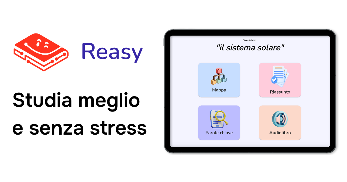 Reasy - studia meglio e senza stress