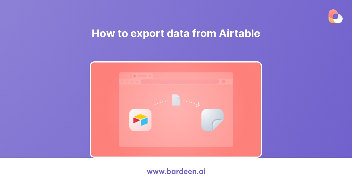 How to export data from Airtable