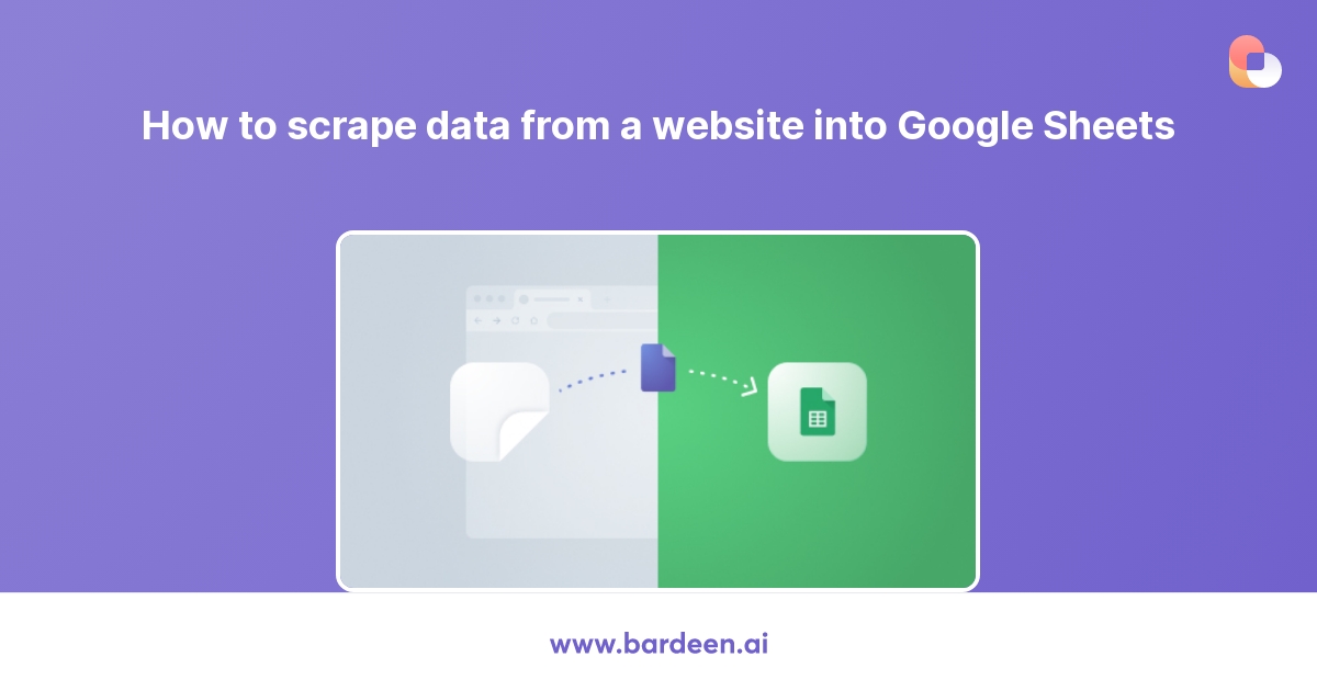 How to scrape data from a website into Google Sheets