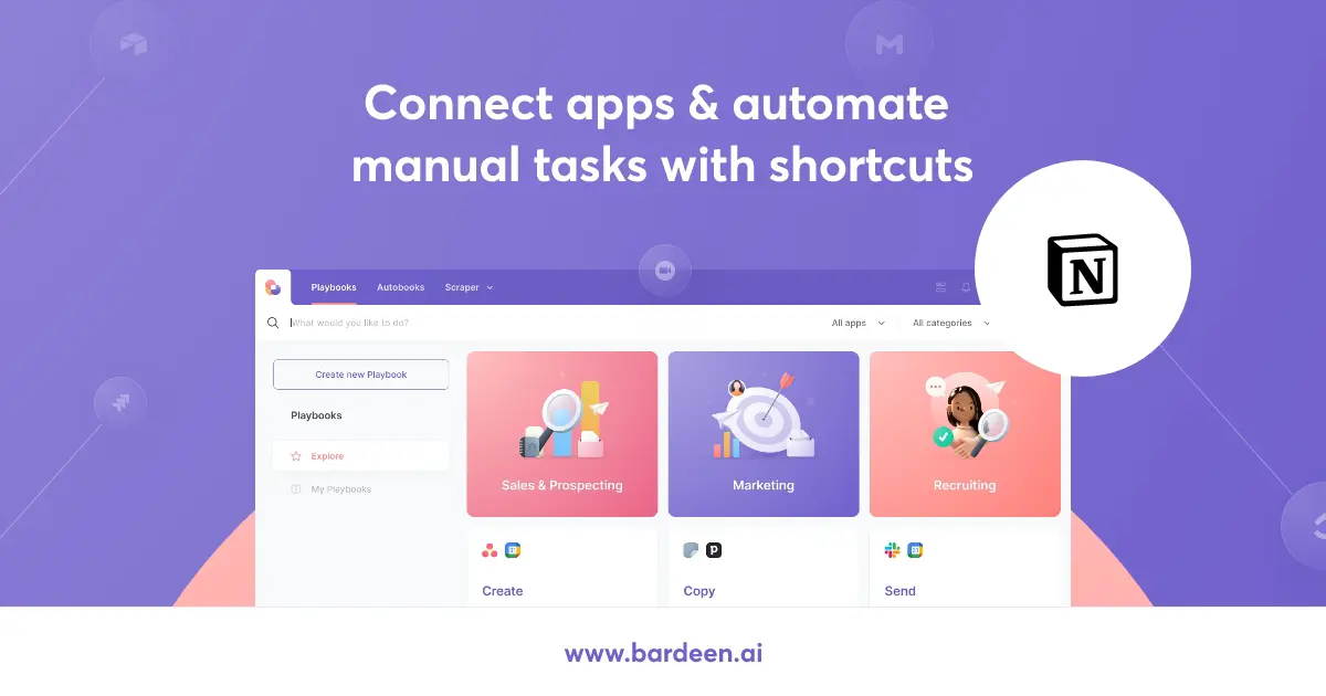 Notion: Automate, integrate, and connect with Bardeen