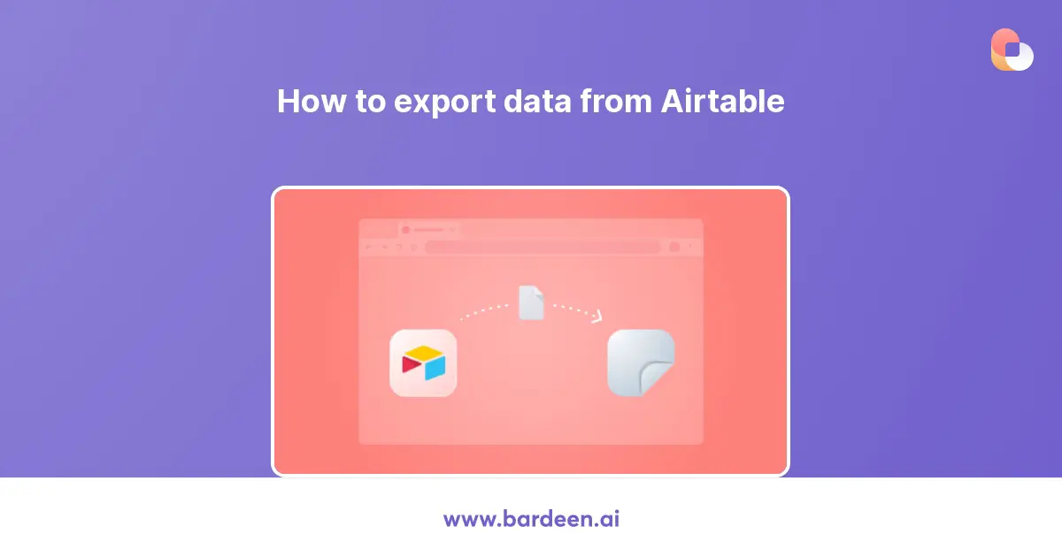 How to export data from Airtable