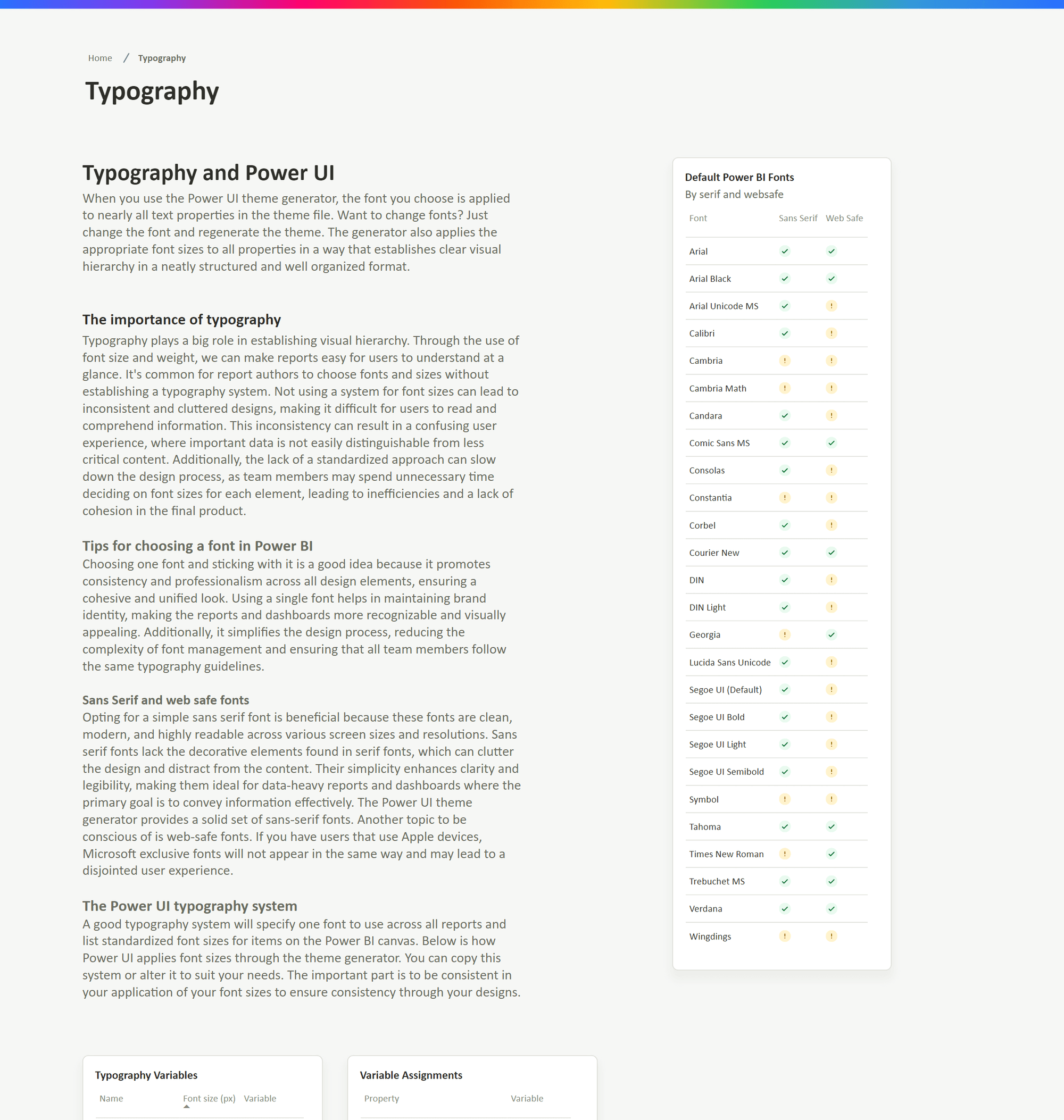 Power UI - Power BI Design system and UI kit