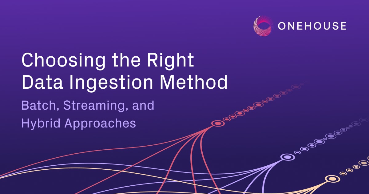 Choosing the Right Data Ingestion Method: Batch, Streaming, and Hybrid ...