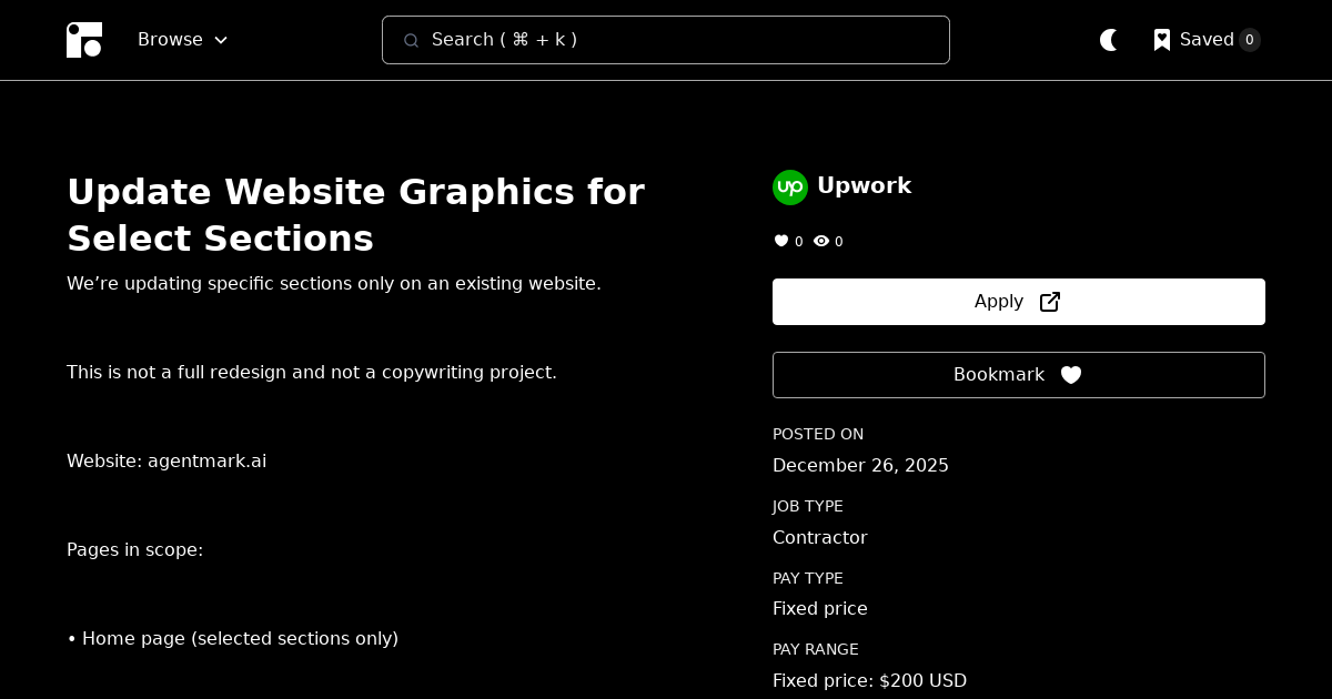 Webflow Designer Needed for Selective SaaS Website Updates with Graphic ...