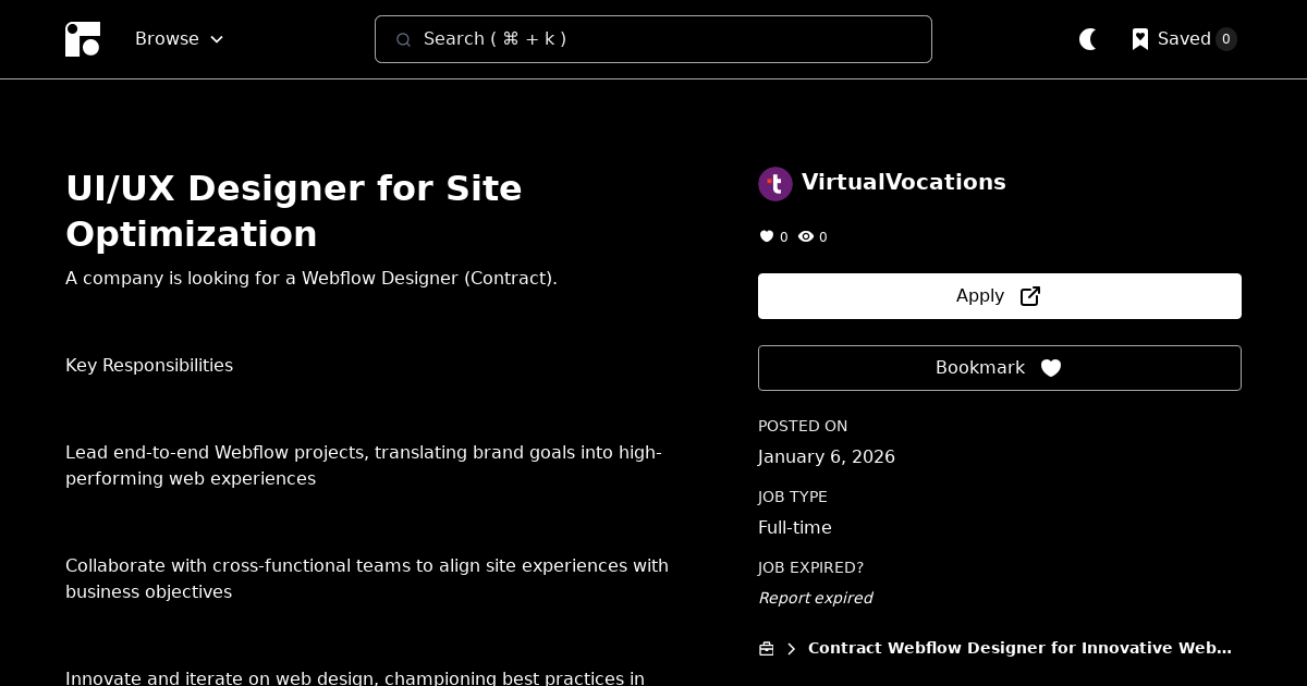 Contract Webflow Designer for Innovative Web Projects