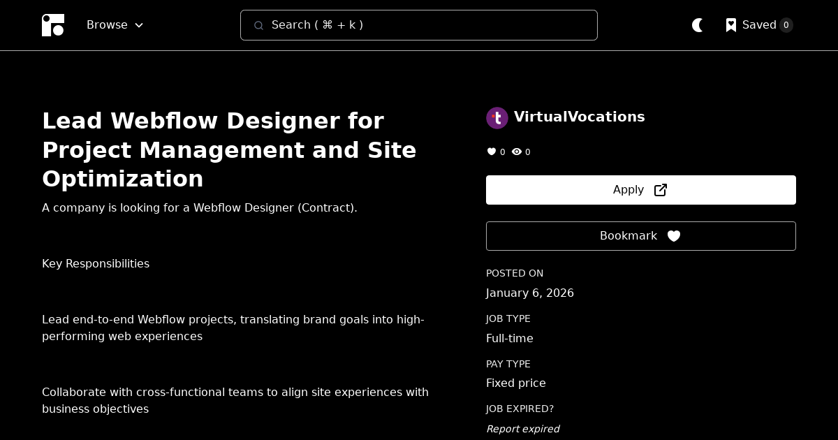 Contract Webflow Designer for End-to-End Website Projects