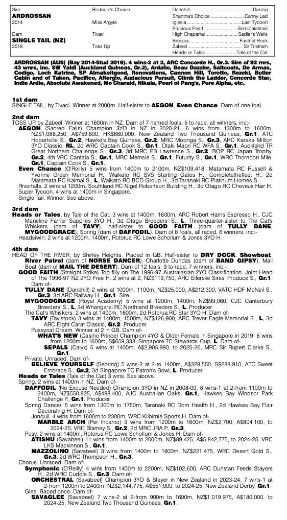 Ardrossan x Single Tail